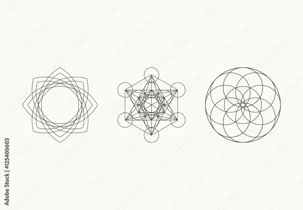 Geometric Line Art Template