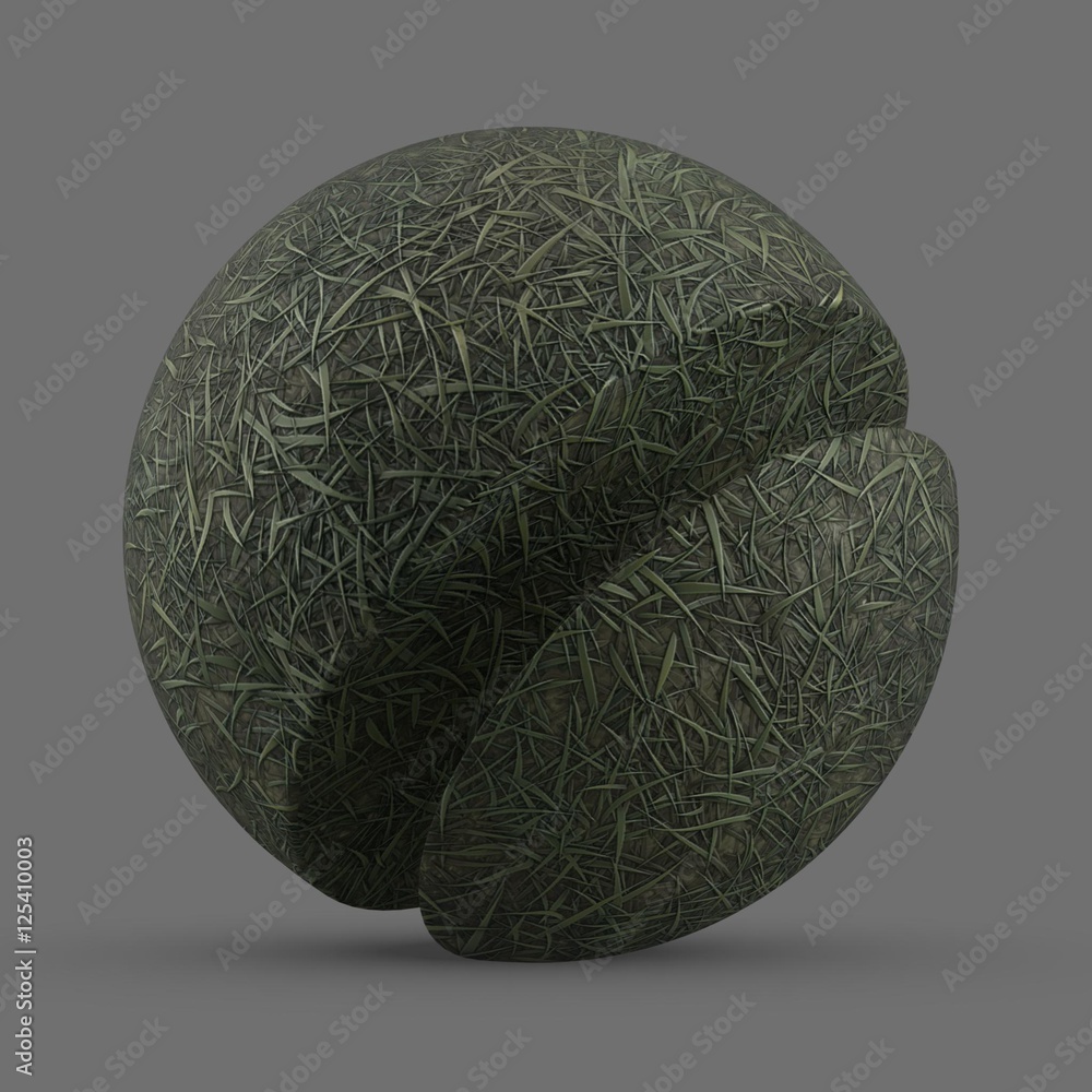 Green faded fantasy grass ground Stock 3D asset | Adobe Stock