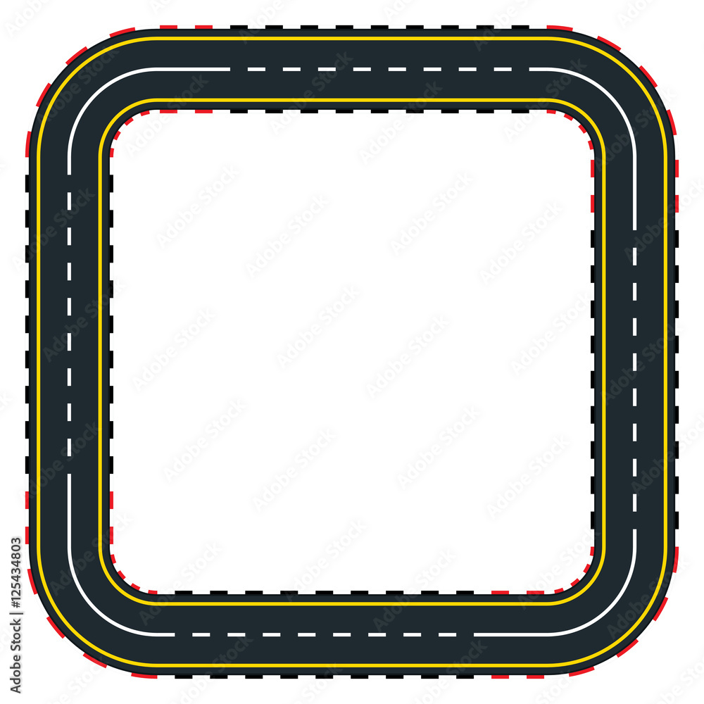 Road square Stock Vector | Adobe Stock
