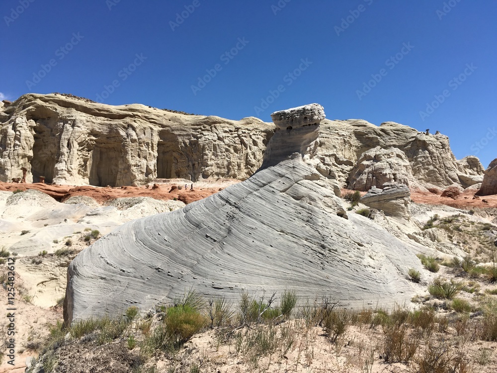 toadstool rock formation, Grand Staircase Escalante National Monument ...