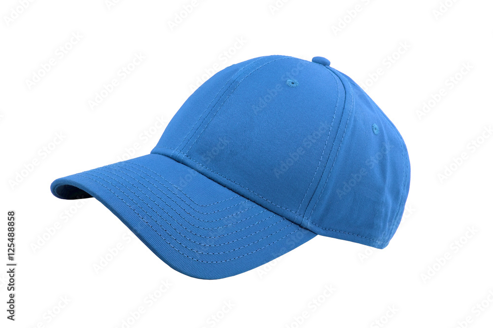 fashion blue color cap isolated Stock Photo | Adobe Stock