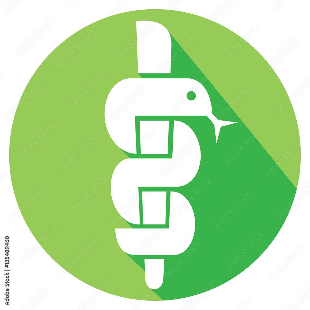 Doctor Symbol Snake Green