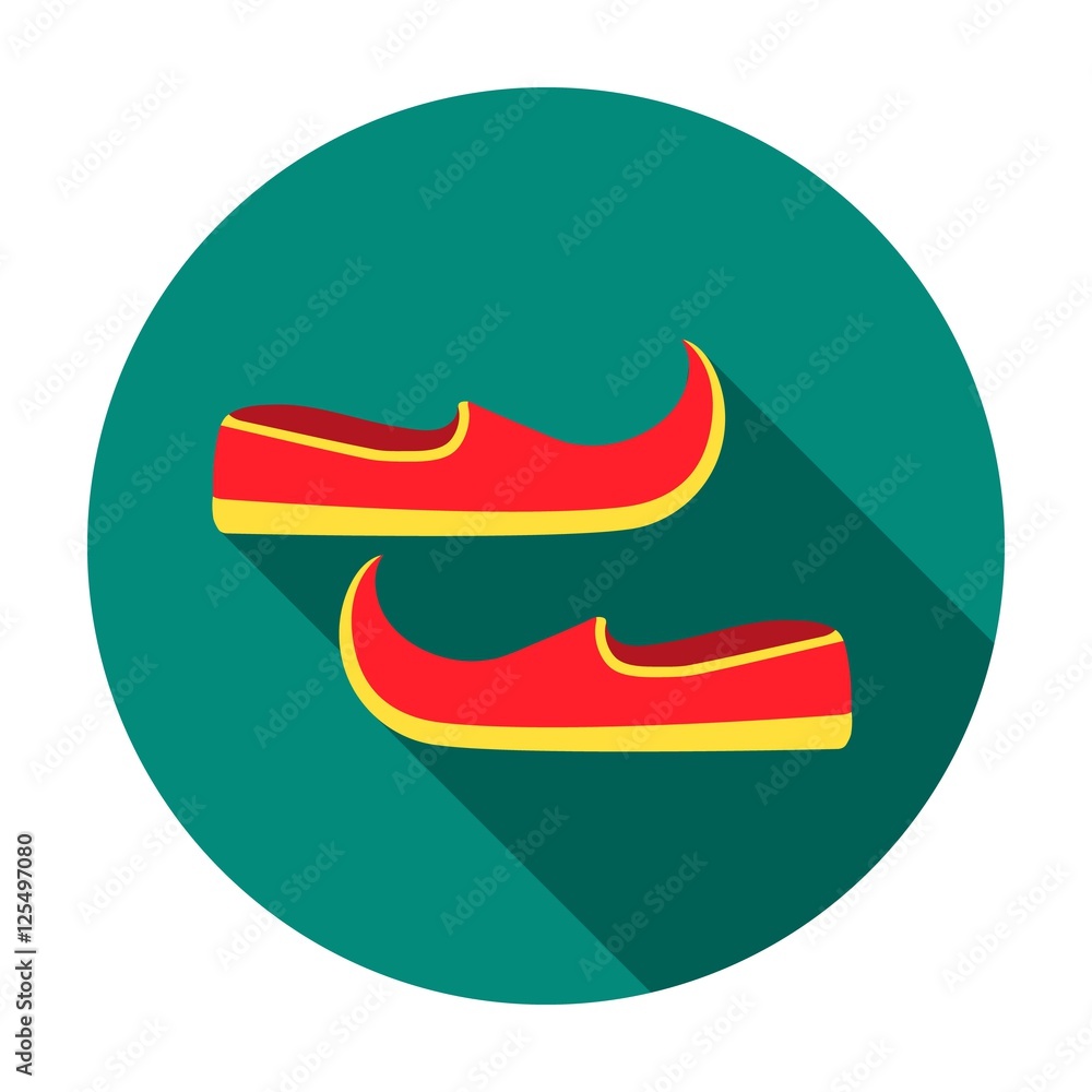 Arabian khussa icon in flat style isolated on white background. Arab ...