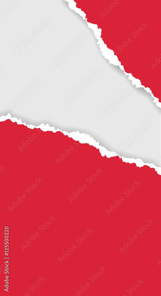 Curl of red paper. Torn paper. Infographics elements in the form of ...