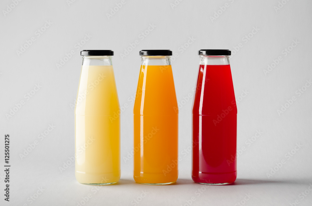 Juice Bottle Mock-Up - Three Bottles Stock Photo | Adobe Stock