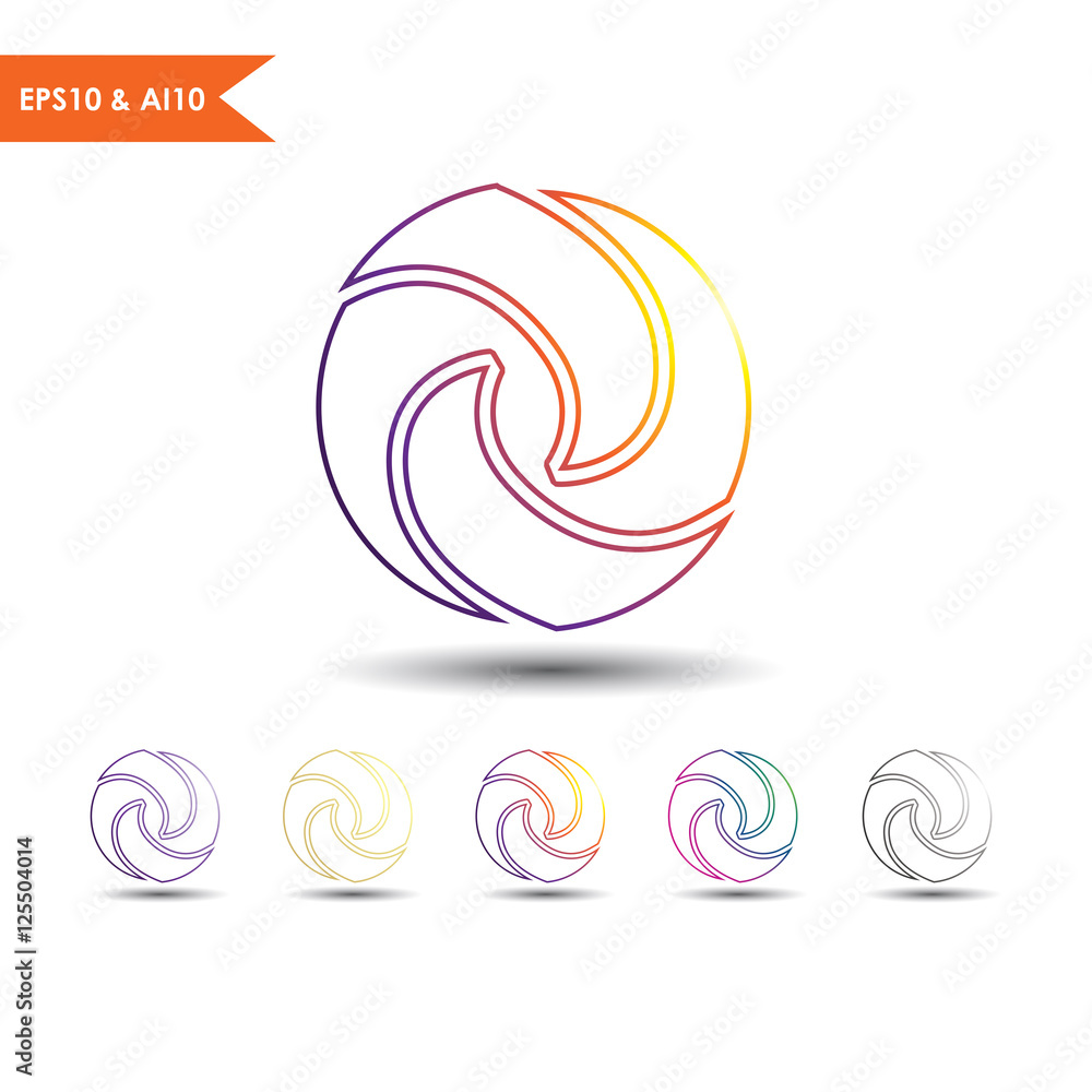 letter N mark logo Stock Vector | Adobe Stock