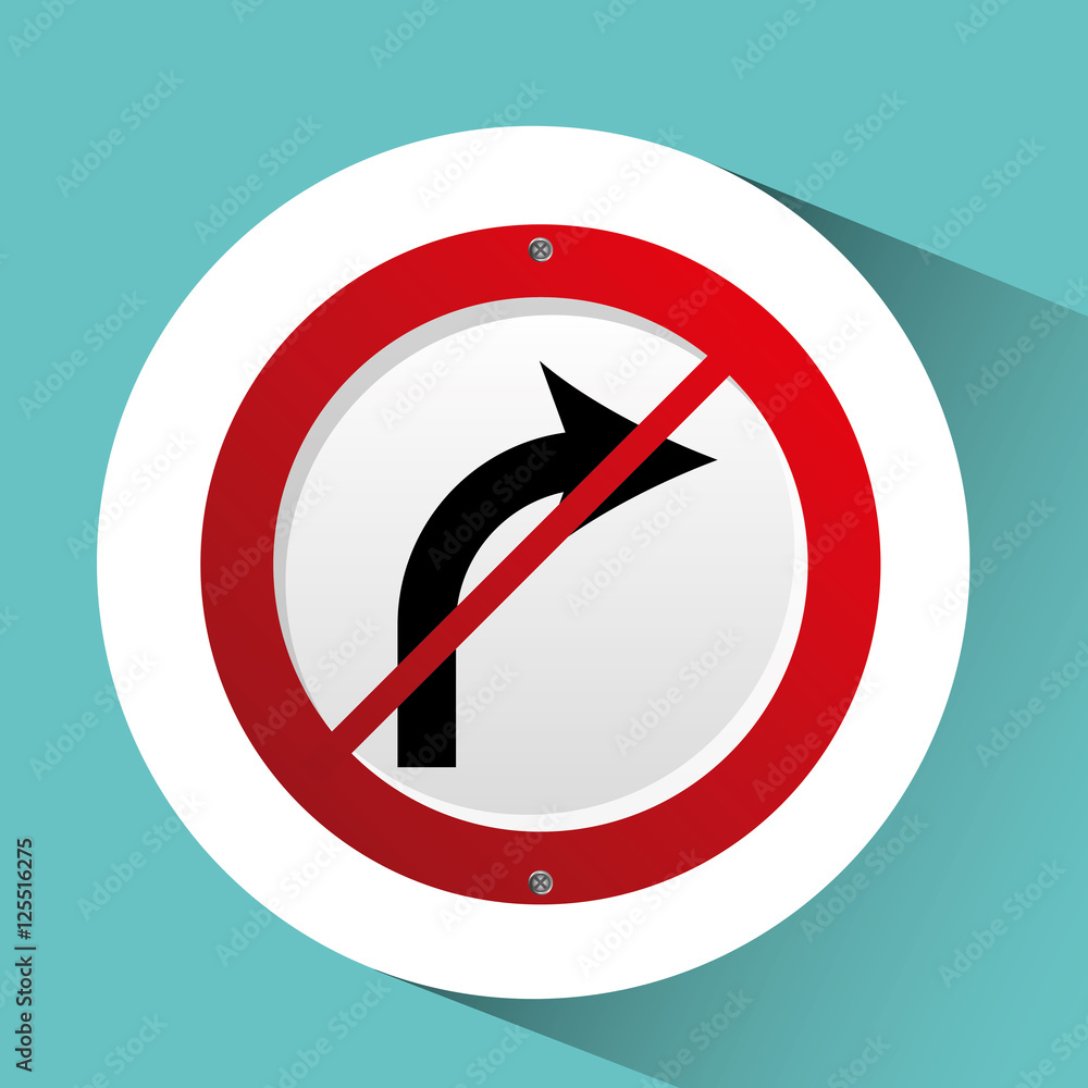 sign traffic white and red blank design vector illustration eps 10 ...