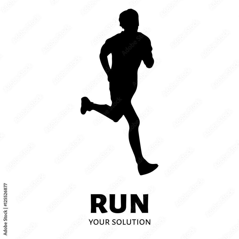 Runner vector logo. Brand's logo in the form of a runner Stock Vector ...