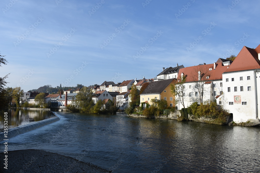 Steyr, Zwischenbrücken, Fluss, Enns, Wehr, Wehrgraben, Tabor, Ufer ...