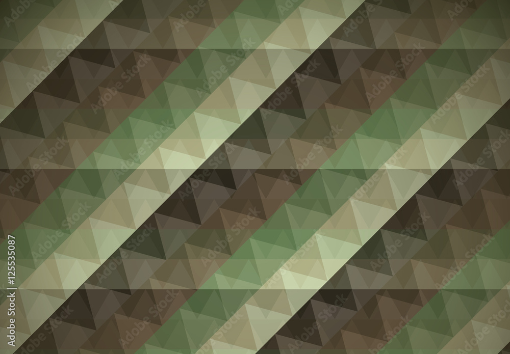 Green and Brown Abstract Geometric Low Poly Camouflage Military Pattern ...