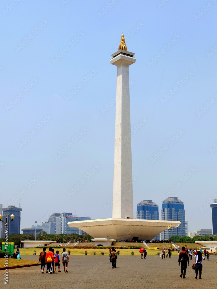National Monument (Monas) at daylight, this is one of iconic monument ...