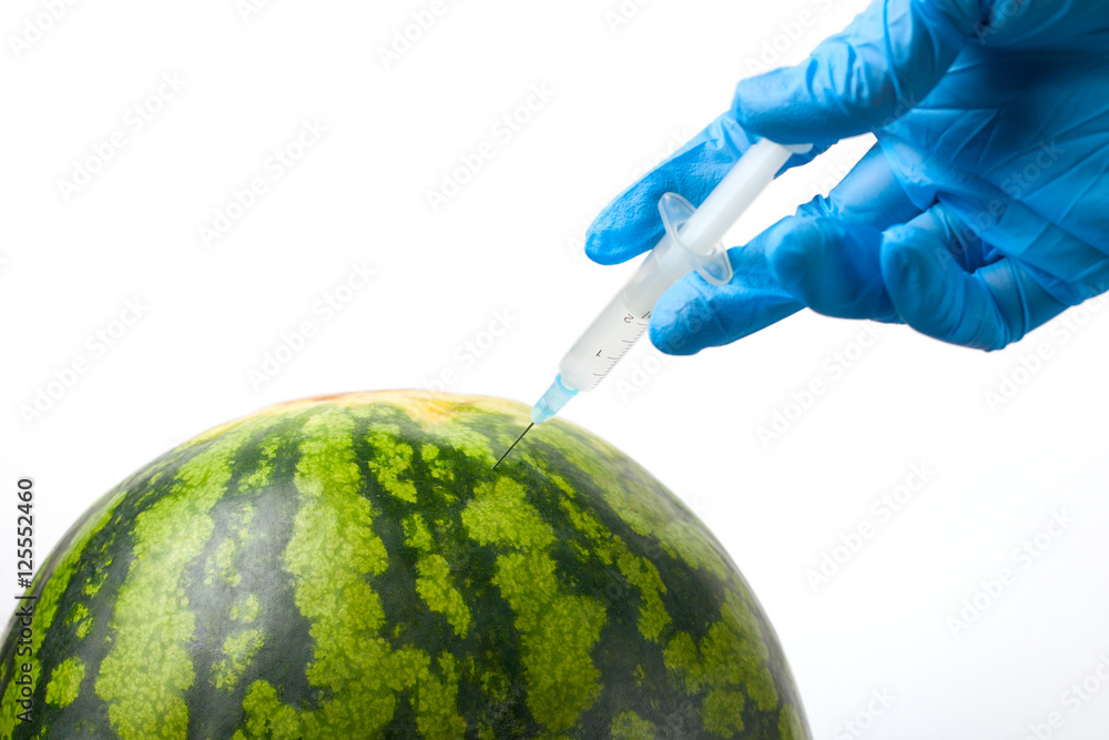 Genetically and chemically modified Watermelon. Stock Photo | Adobe Stock