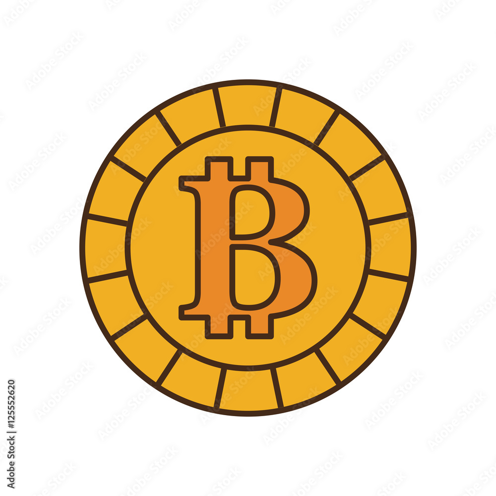 bit coin isolated icon vector illustration design Stock Vector | Adobe ...