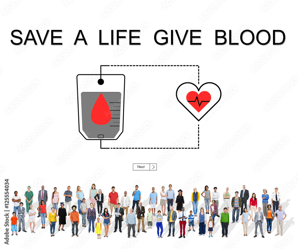 Blood Donation Give Life Transfusion Sangre Concept Stock Photo | Adobe ...