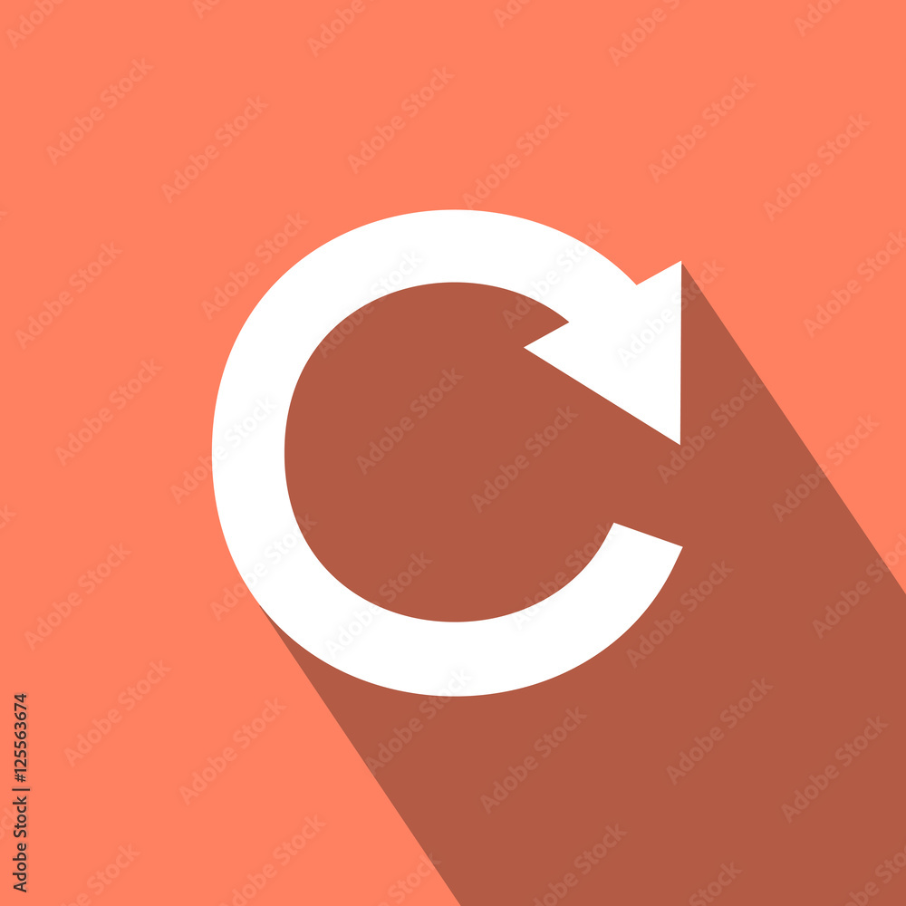 Flat style icon reload button Stock Vector | Adobe Stock