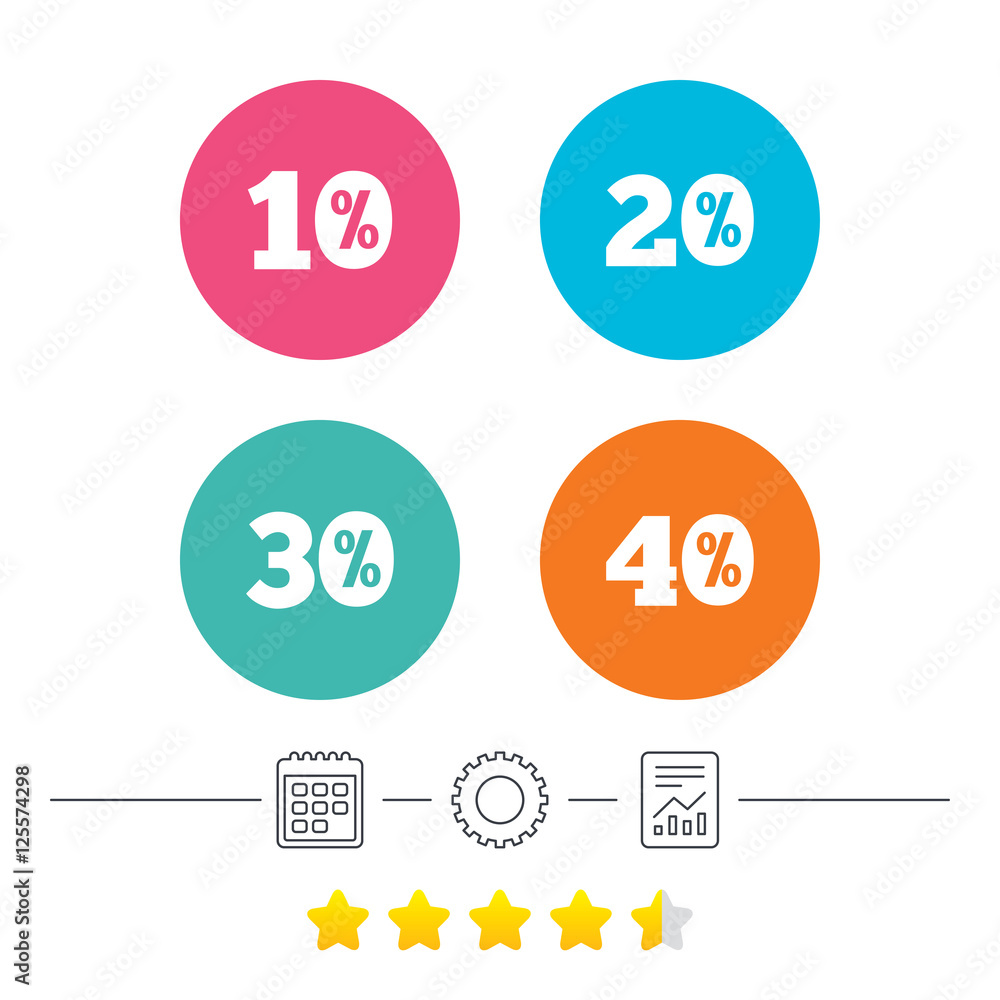 Sale discount icons. Special offer price signs. Stock-Vektorgrafik | Adobe Stock