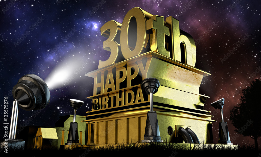 30. Geburtstag Stock Illustration | Adobe Stock