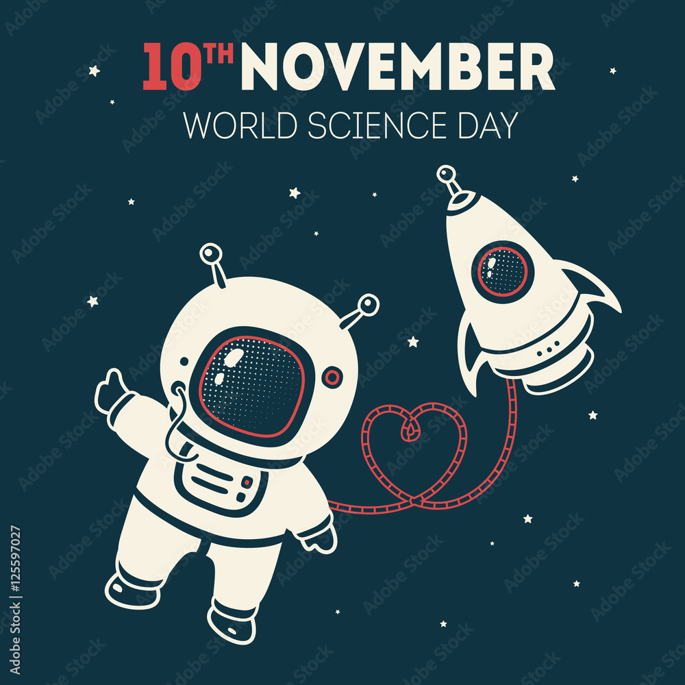 vector science day illustration Stock Vector | Adobe Stock