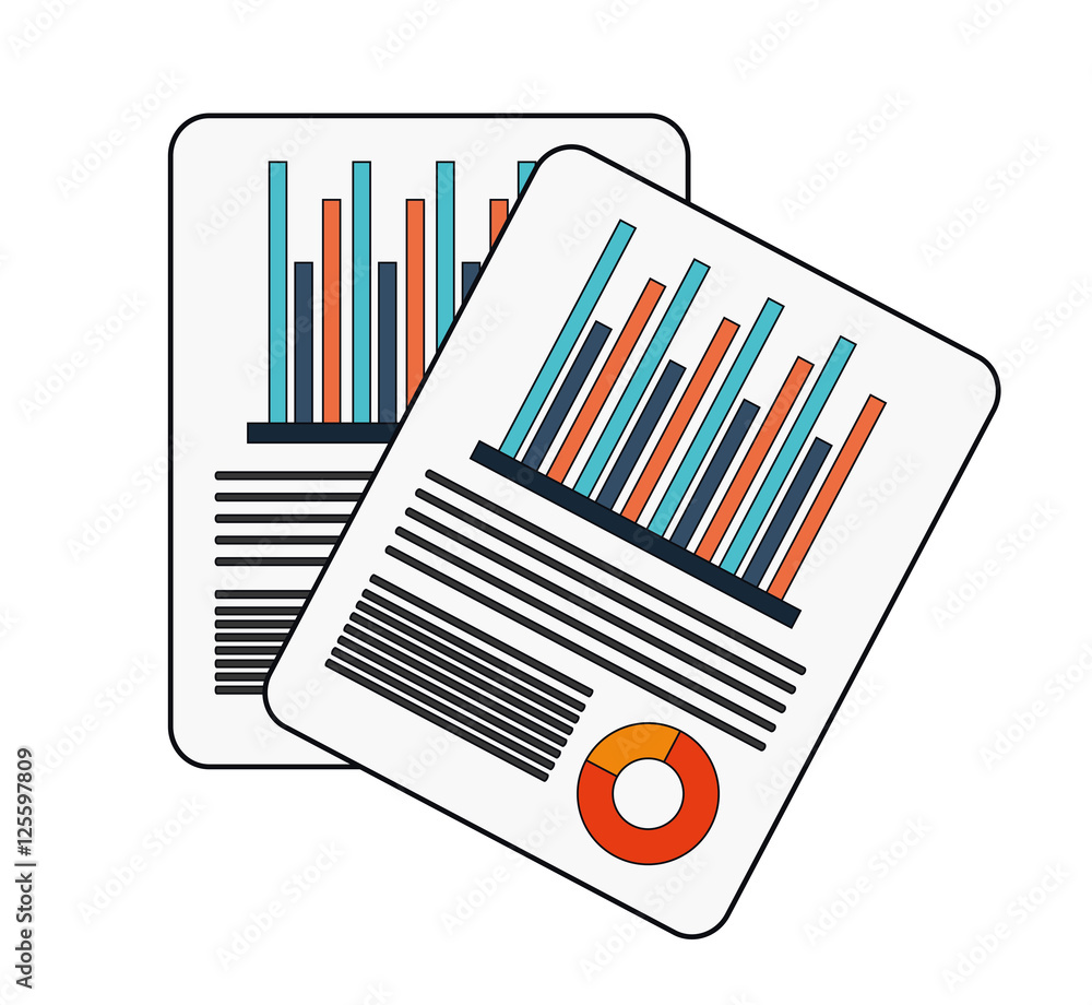 Document icon. Infographic data information business and analiytics ...