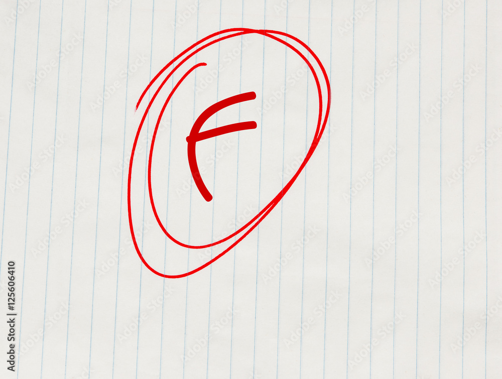 F Grade On Paper