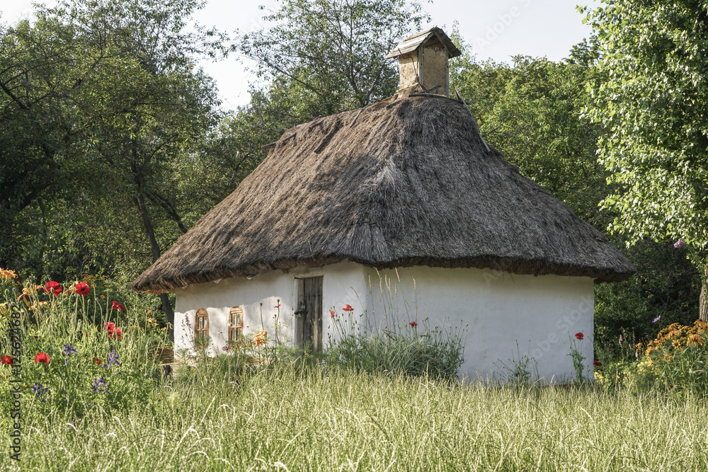 small hut in nature during spring фотография Stock | Adobe Stock