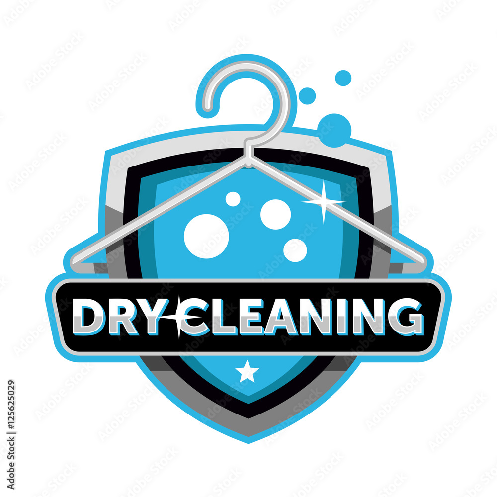 Dry cleaning logo emblem template Stock Vector | Adobe Stock