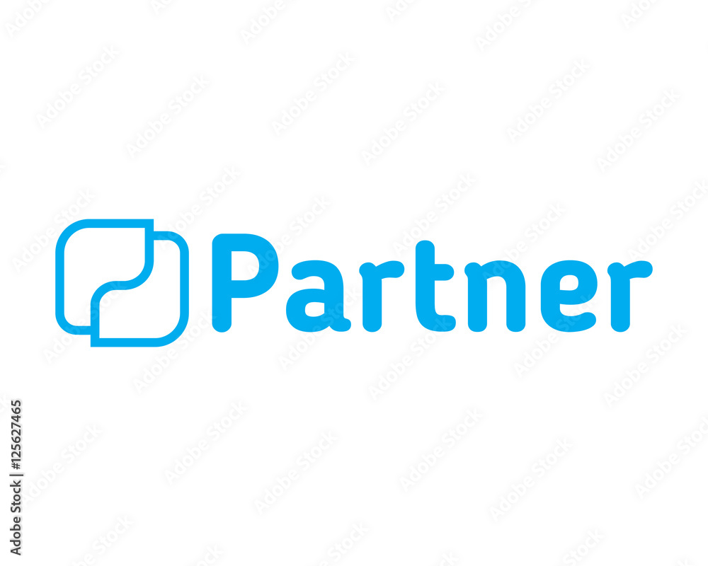 Partner Logo Design Stock Vector | Adobe Stock