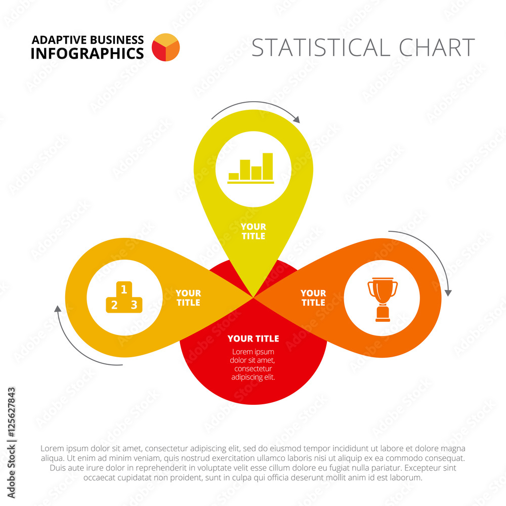 Simple Mind Map Slide Template Stock Vector | Adobe Stock