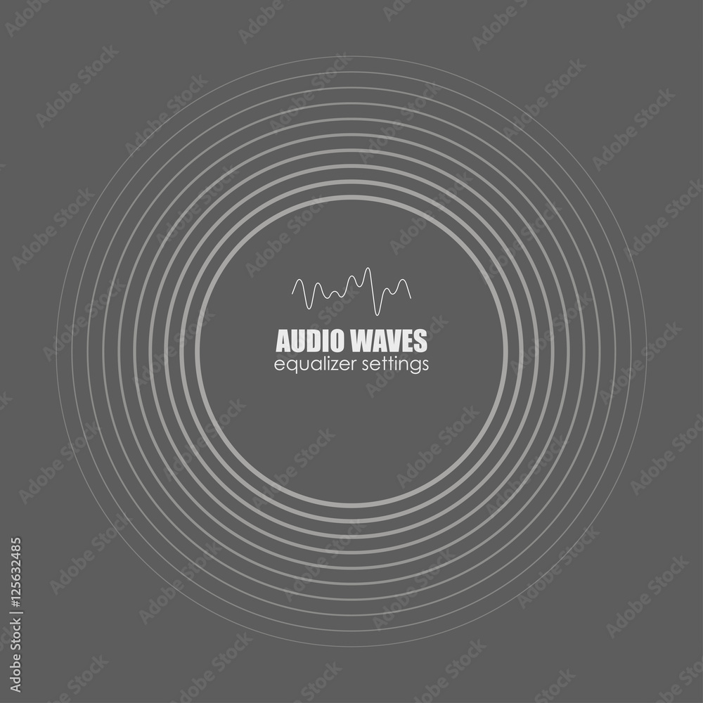 Cover for the album or music track. Sound waves . Audio equalizer ...