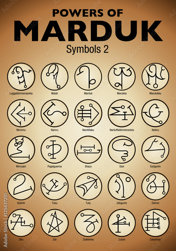 Powers of Marduk Symbols - Marduk was a late-generation god from ...