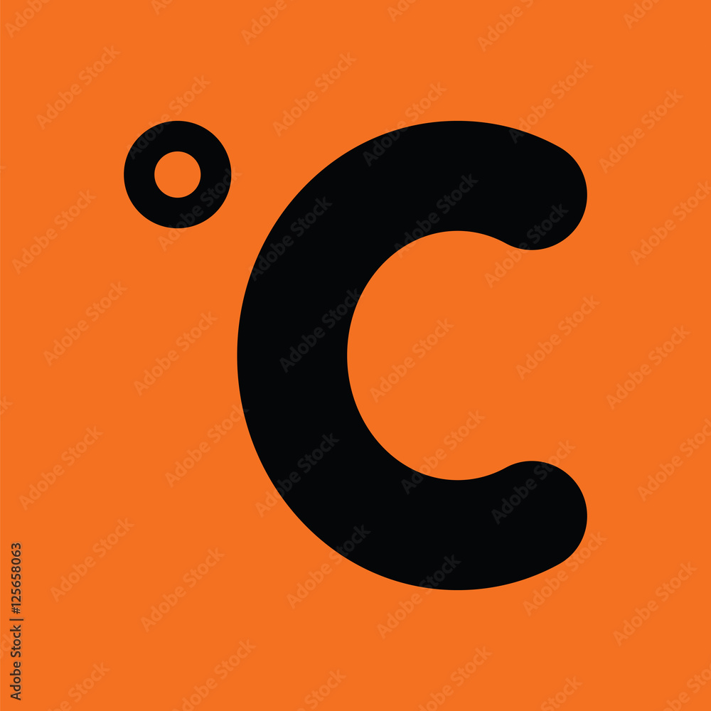 Celsius degree icon Stock Vector | Adobe Stock