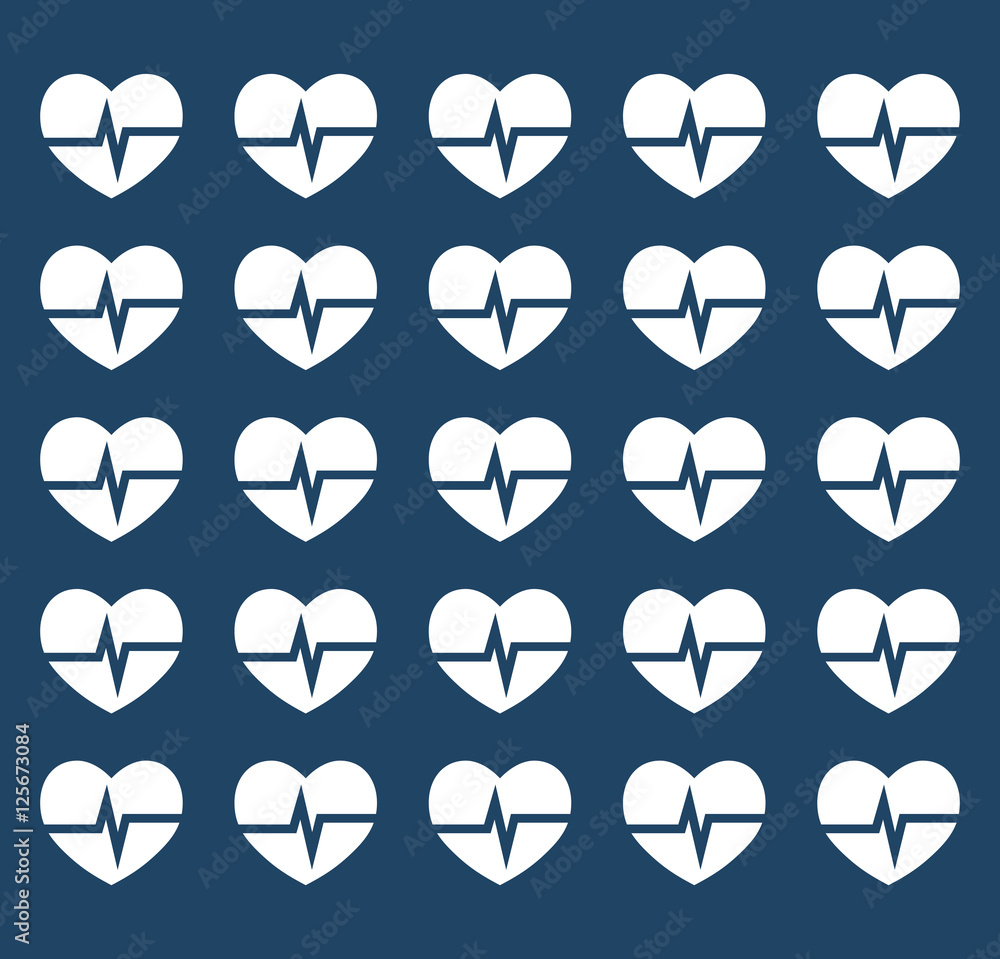 Heart medical cardiology icon vector illustration graphic design Stock ...