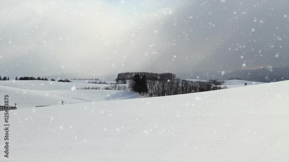 Falling snow in a winter background - looping snow Stock Video | Adobe ...