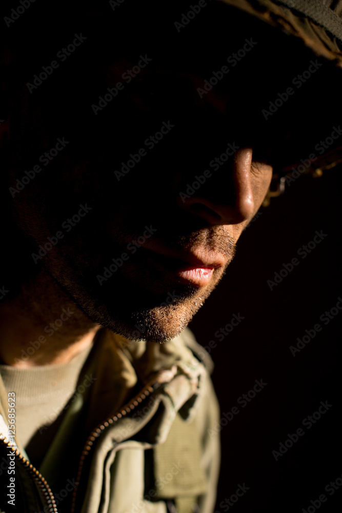 American Soldier (Vietnam War) Suffering With Shell Shock / PTSD Stock ...