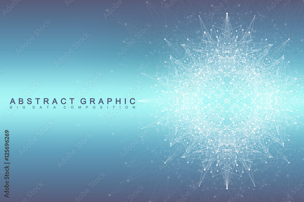 Graphic abstract background communication. Big data complex ...