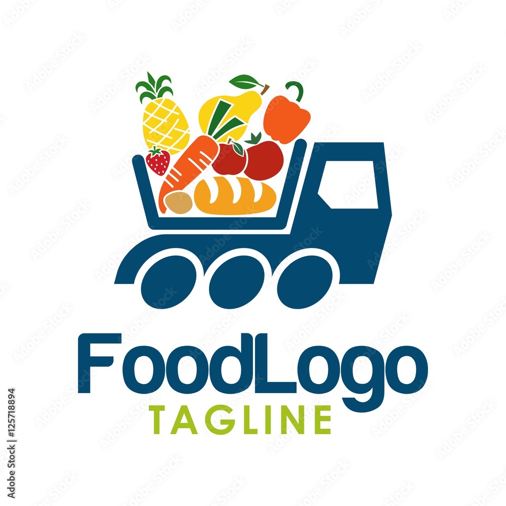 food vector logo Stock Vector | Adobe Stock