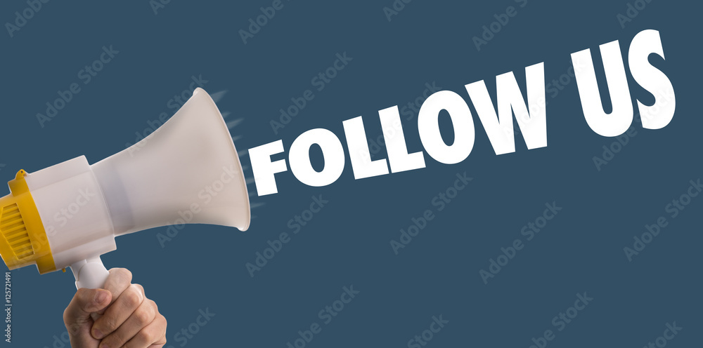 Follow Us Stock Photo | Adobe Stock