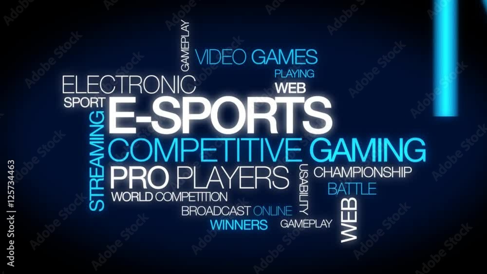 E-sports electronic sports competitive video gaming pro games player ...