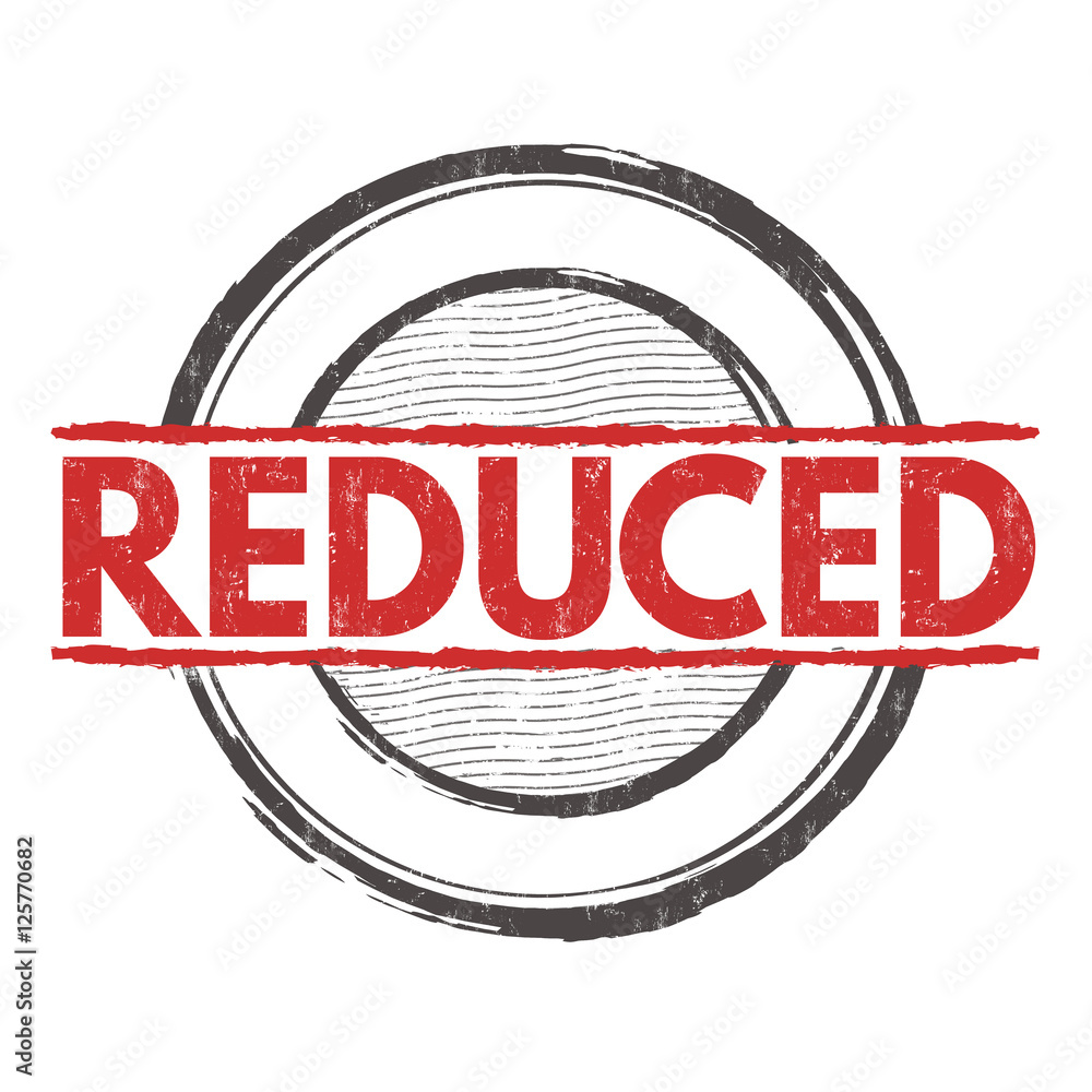 Reduced sign or stamp Stock Vector | Adobe Stock