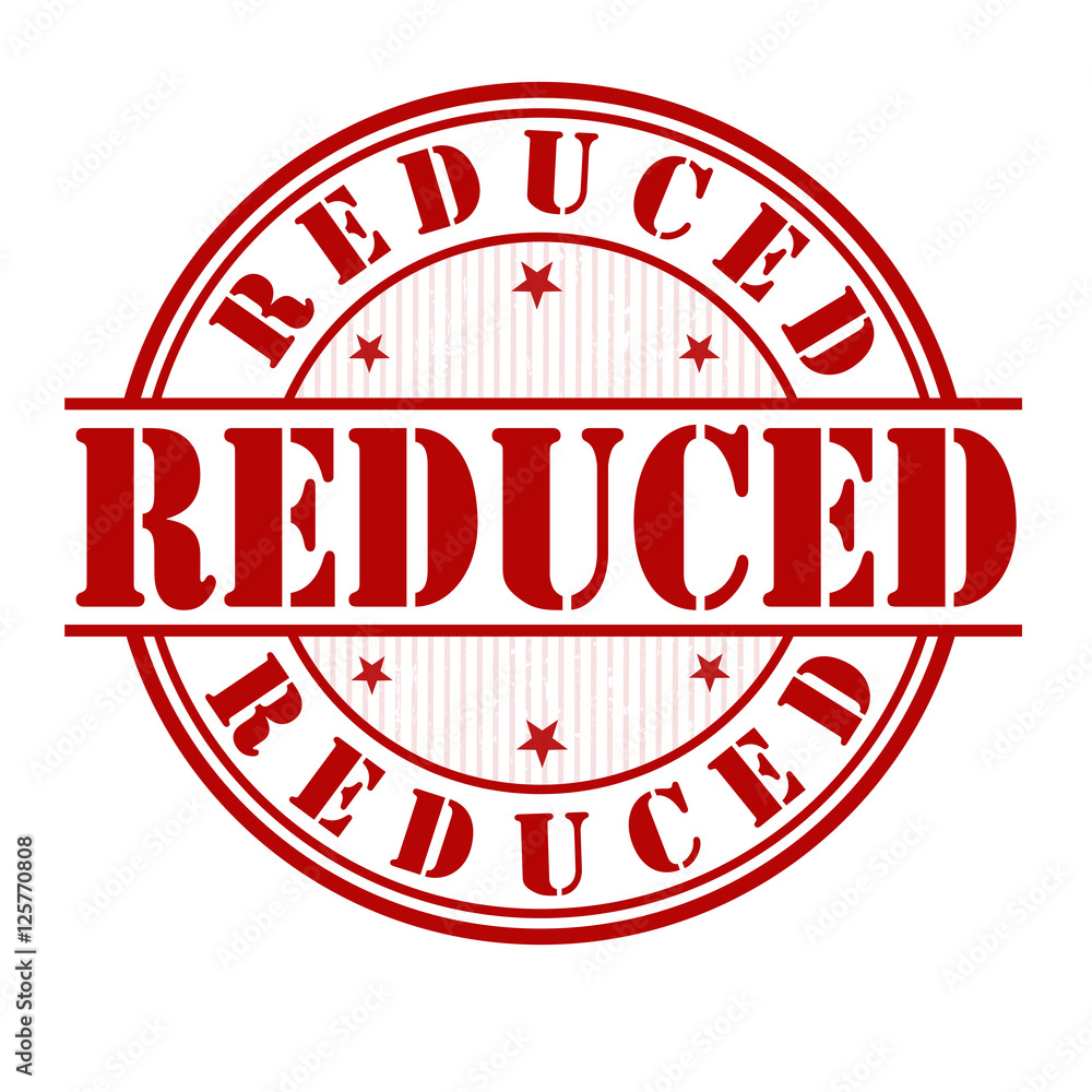 Reduced sign or stamp Stock Vector | Adobe Stock