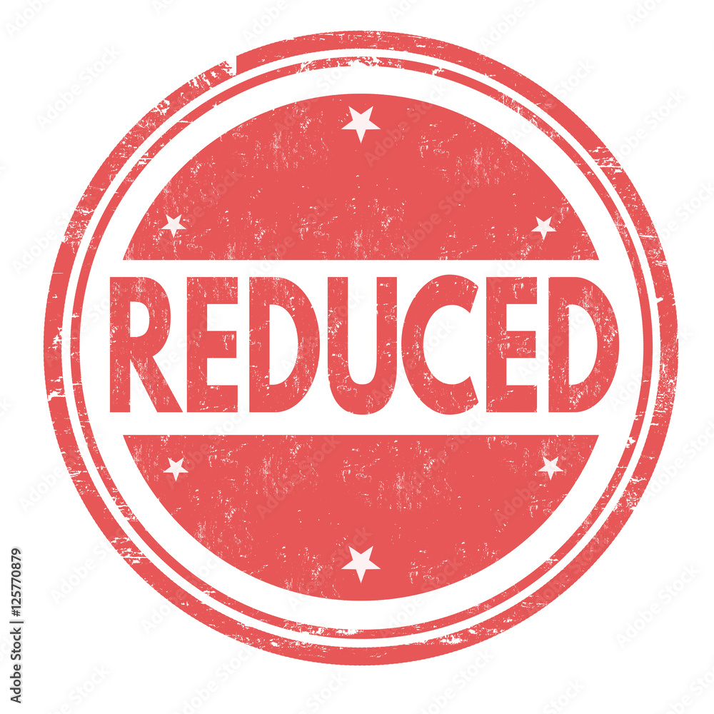 Reduced sign or stamp Stock Vector | Adobe Stock