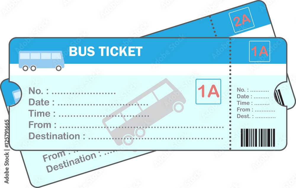Bus Ticket Template Bus Ticket Template