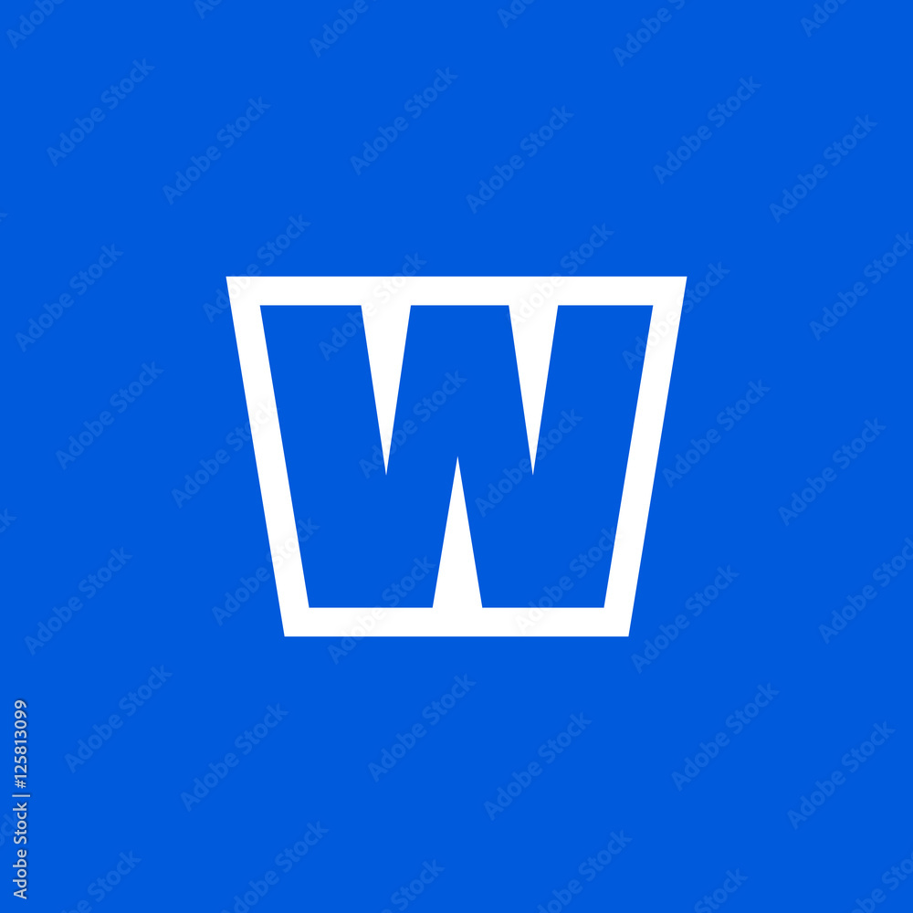 Letter W vector, logo. Useful as branding symbol, corporate identity ...