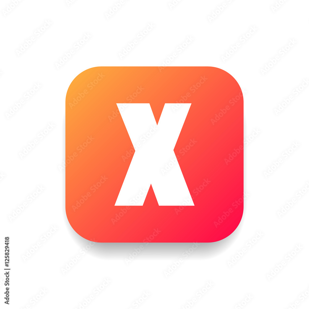 Letter X vector, logo. Useful as branding symbol, identity, alphabet ...