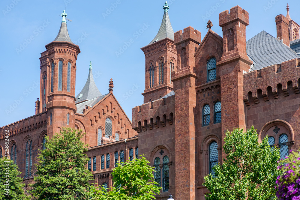 Smithsonian Institution Building - The Castle Stock Photo | Adobe Stock