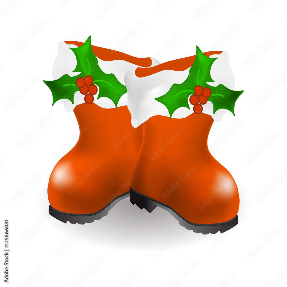 Santa Boots Clipart