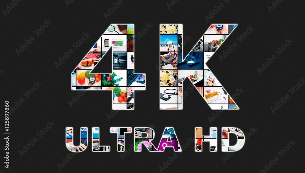 TV ultra HD. 4K television resolution technology Stock Photo | Adobe Stock