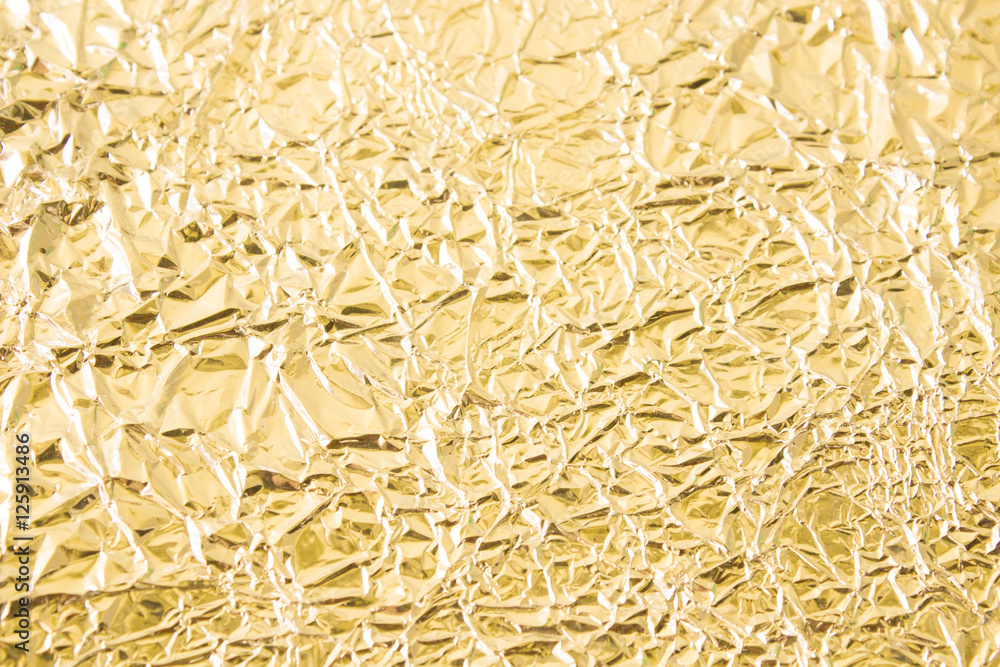 Gold wrinkled paper texture abstract background Stock Photo | Adobe Stock