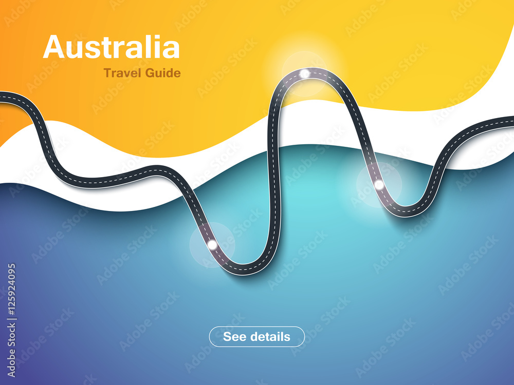 Road trip and Journey route background. Modern background with travel ...