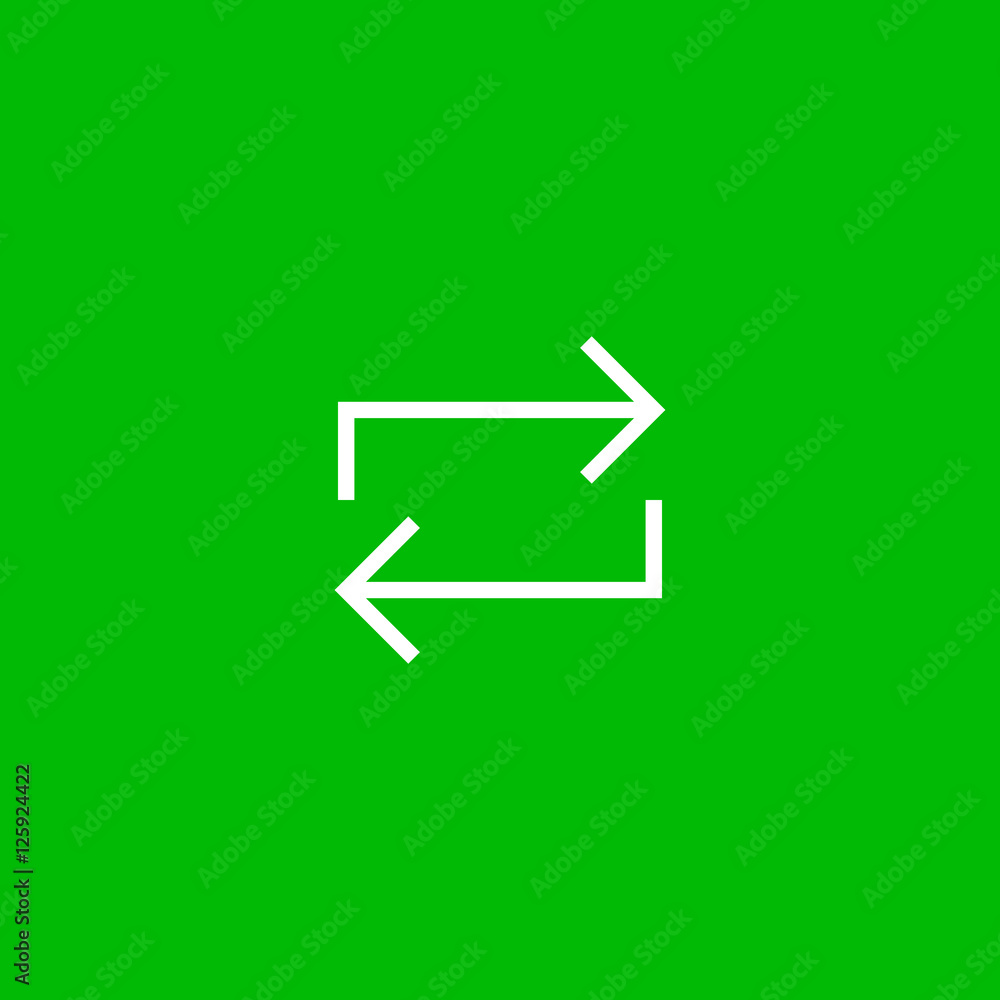 Loop icon vector, clip art. Also useful as logo, web UI element, symbol ...